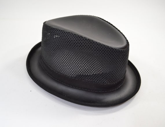 Ashbury Player - handmade leather and mesh hat - Gem
