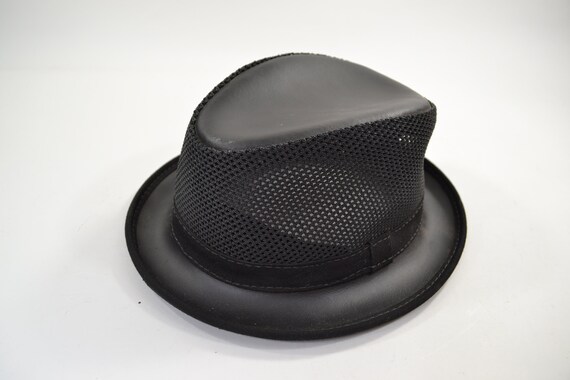 Ashbury Player - handmade leather and mesh hat - Gem