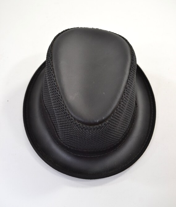 Ashbury Player - handmade leather and mesh hat - Gem