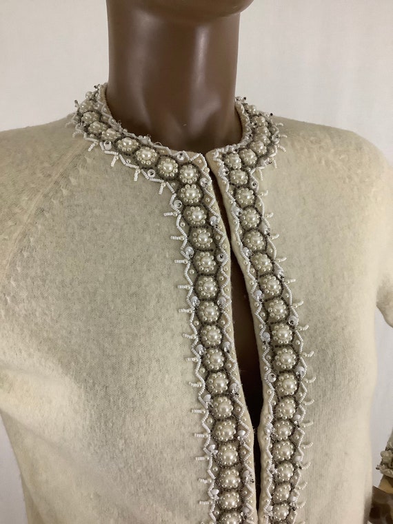 50's angora/wool cardigan - Gem