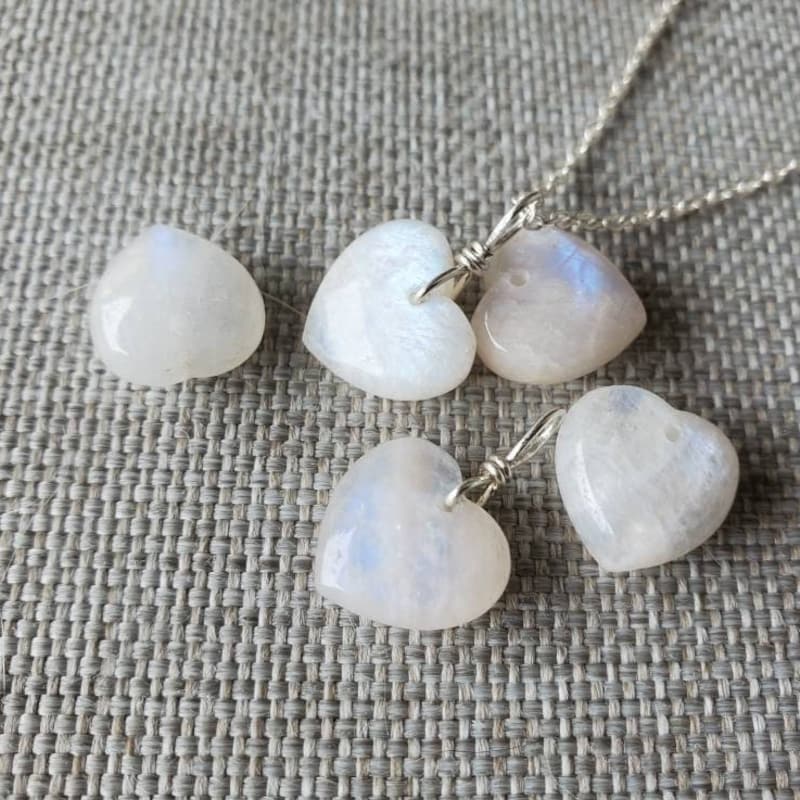 Moonstone Heart - Etsy