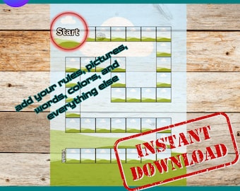 Canva Editable 20x16 Drag and Drop Game Board Template, Any Occasion ...