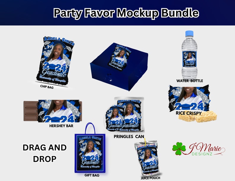 Grad Party Favor Templates Digital Bundle Party Favors Chip Bag ...