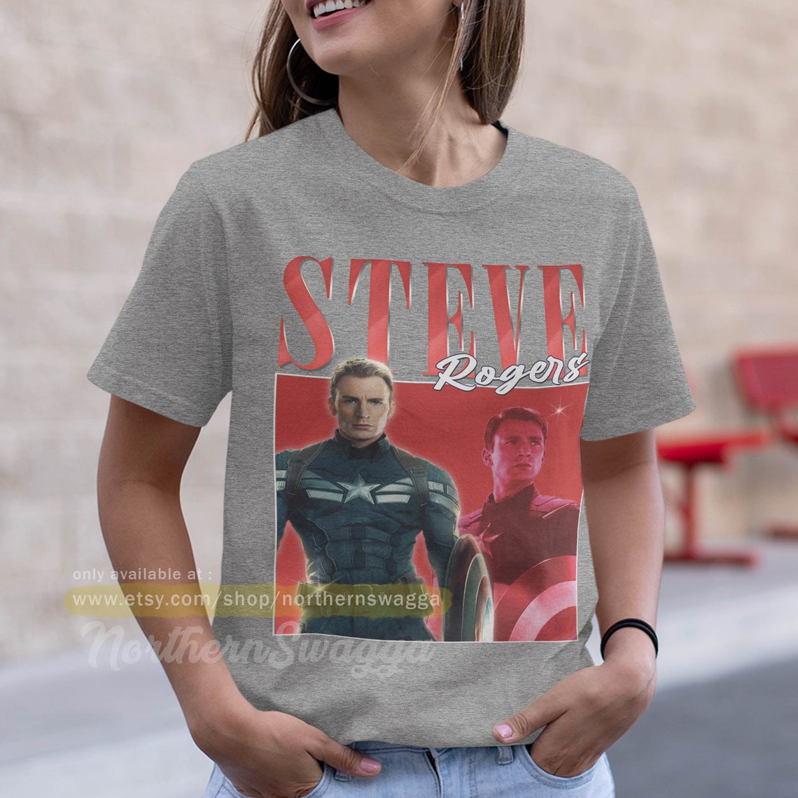 Steve Rogers Shirt Design Retro Style Cool Fan Art T-shirt 90s - Etsy