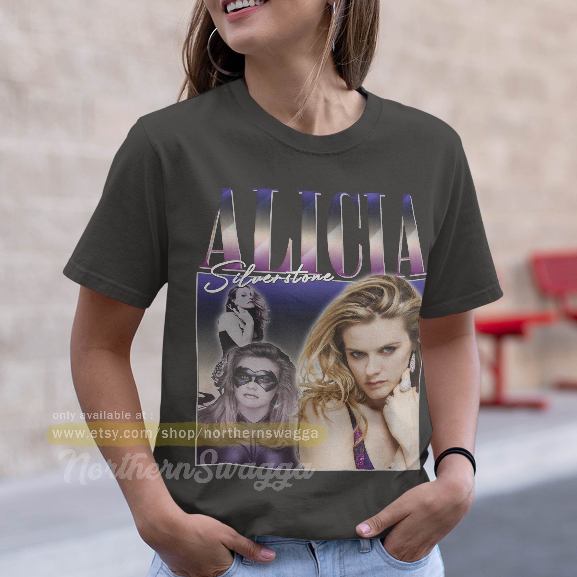 Alicia Silverstone Shirt Design Retro Style Cool Fan Art - Etsy