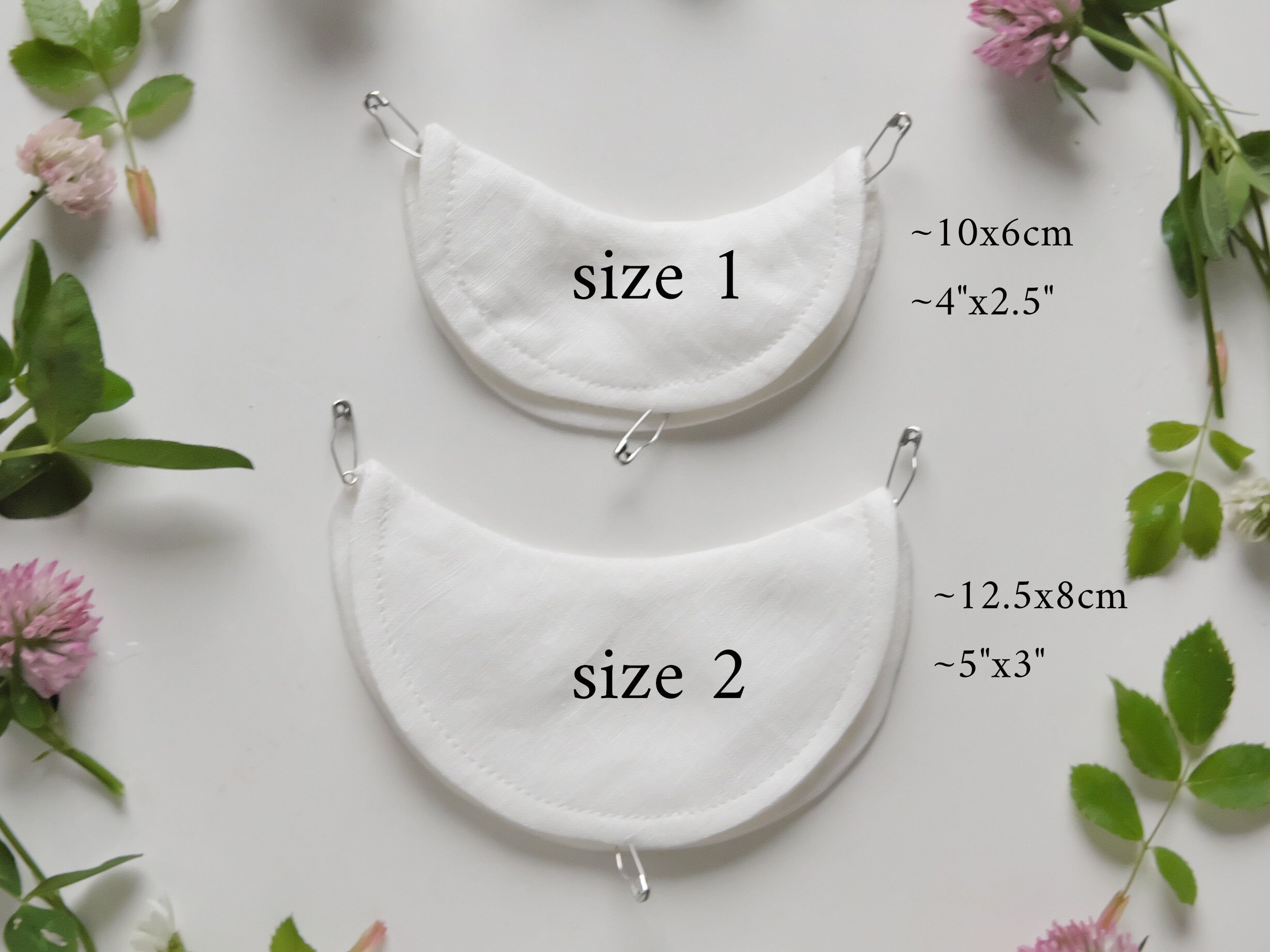 Linen Dress Shield Pair, Washable & Reusable 3ply, 2 Sizes, Underarm ...