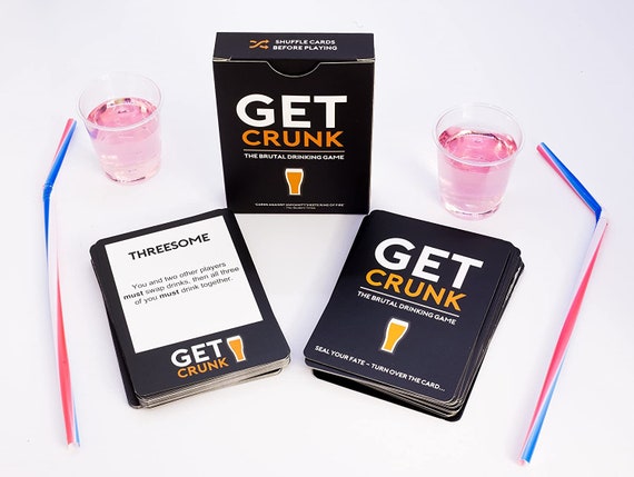 Get Crunk the Brutal Card Drinking Game for Students Pre - Etsy