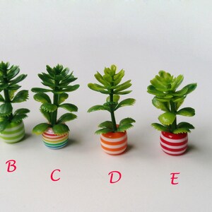 Miniature Plants Barbie Garden Mini Potted Plants Dollhouse Home Decor ...