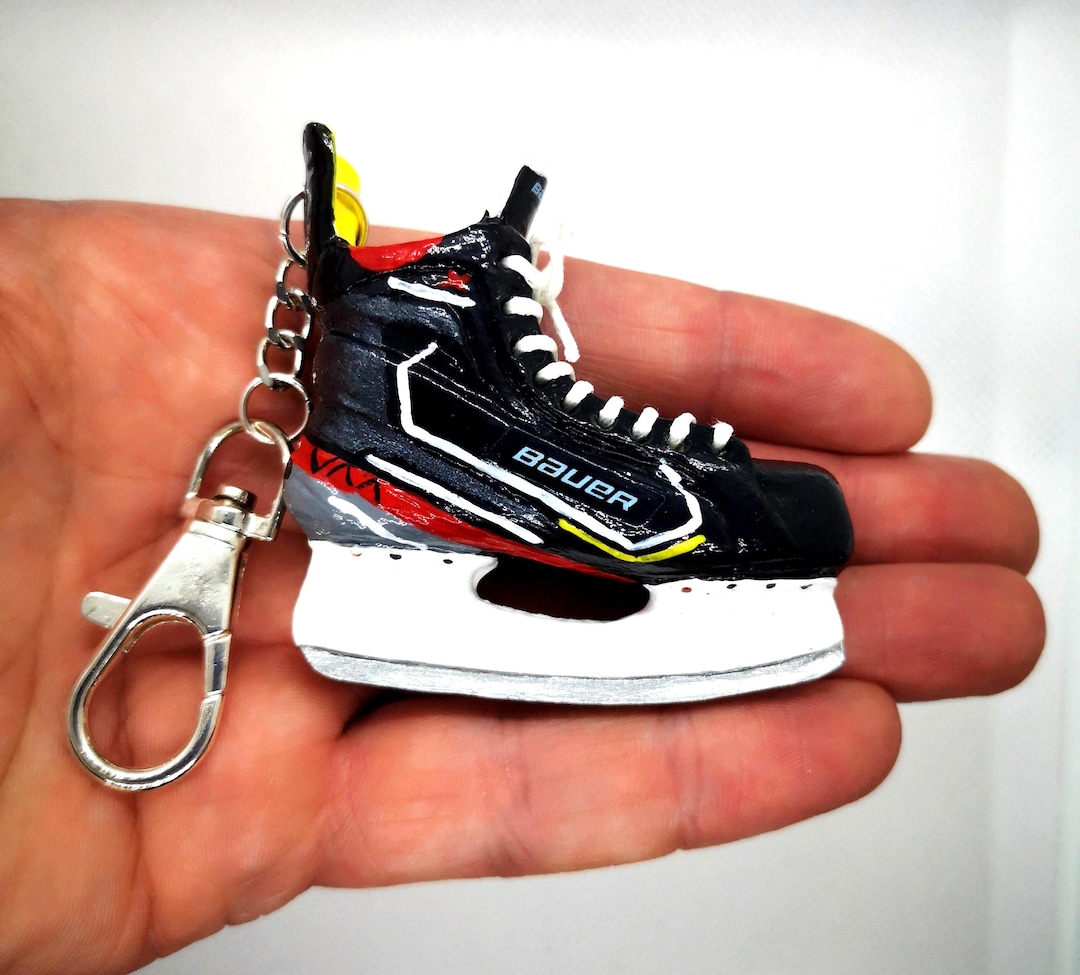 Mini Skate Hockey Keychain: Personalized Hockey Mom Gift, Customs Name ...