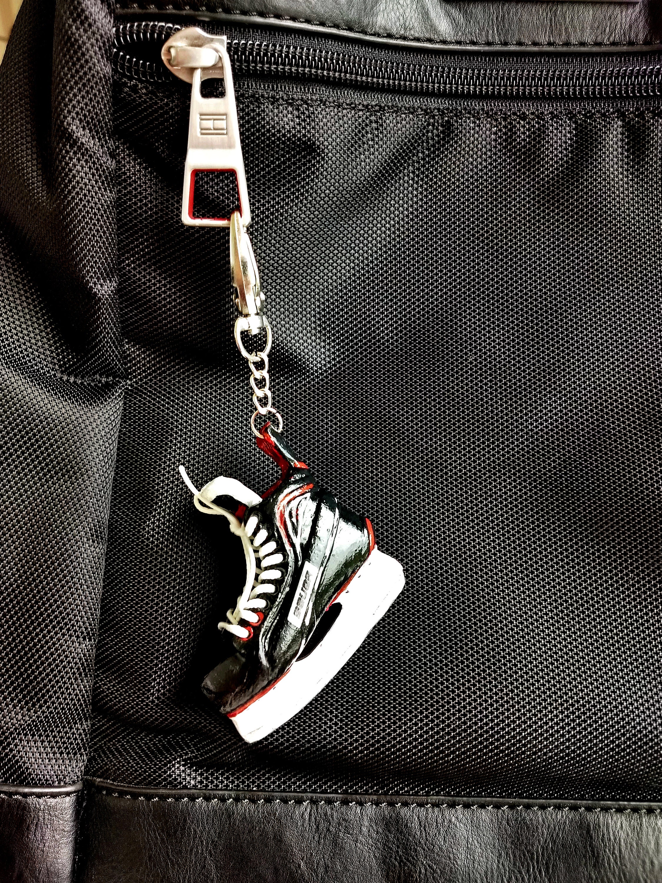 Custom Hockey Skate Keychain: Personalized Hockey Skates Ornament ...