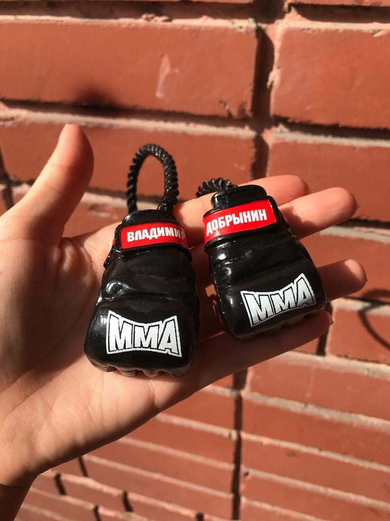 Custom MMA Fighters Gloves Gifts Car Hanging Ufc Boxing | Etsy