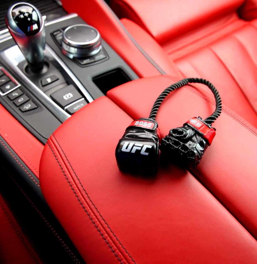 Personalized MMA Fighter Gloves Car Charm: Exclusive Custom Name UFC ...