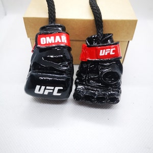 Custom MMA Fighters Gloves Gifts, Car Hanging Ufc Boxing Gloves - Etsy