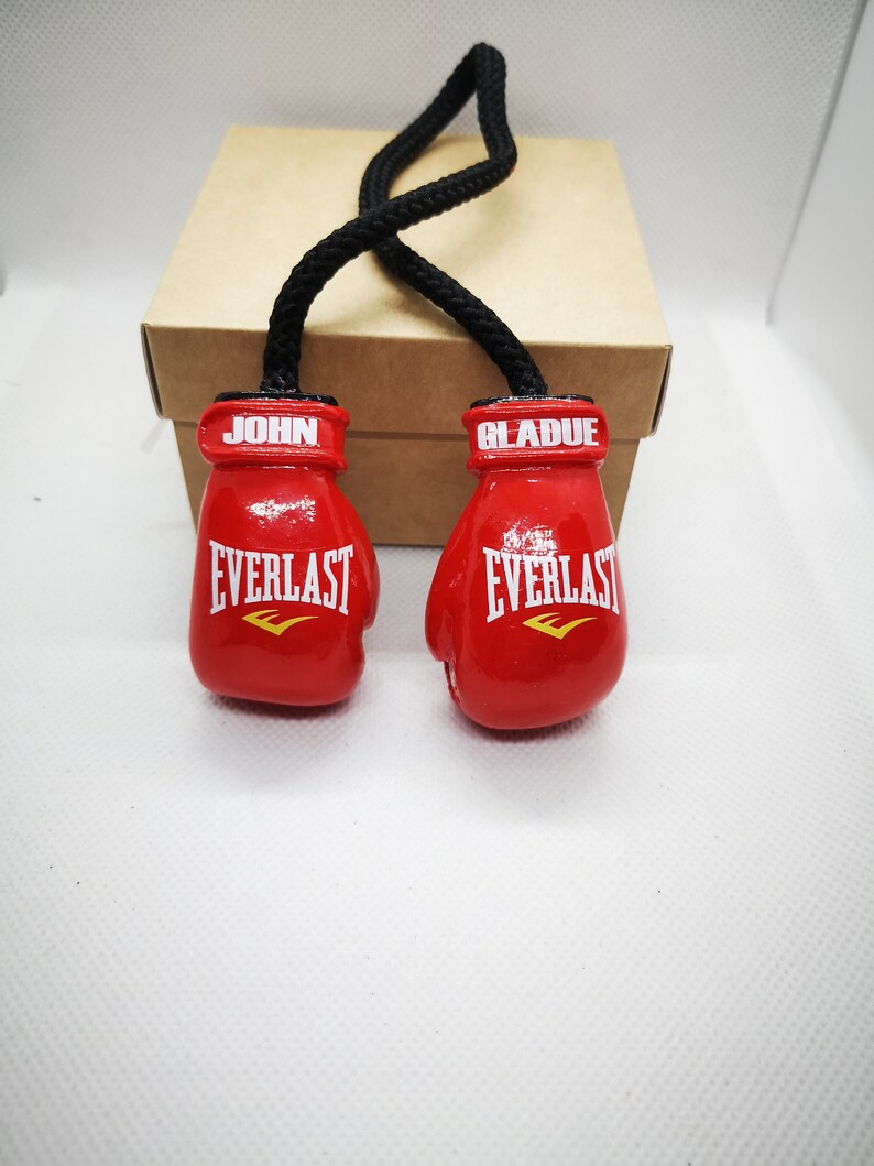 Custom Boxing Glove Car Charm: Personalized Ornament Gift for Boxer ...
