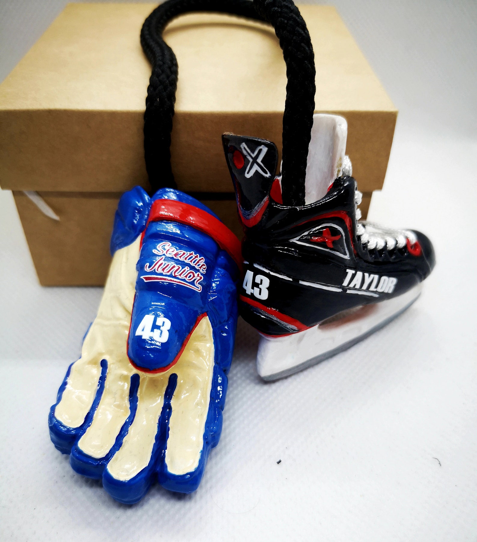 Custom hockey team gifts hockey mom hockey car charms gifts | Etsy