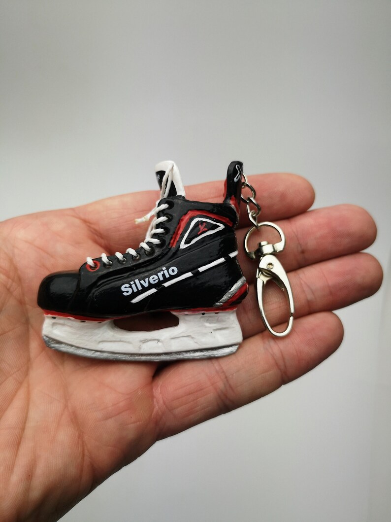 Personalized hockey keychain custom gift keychain keychain | Etsy