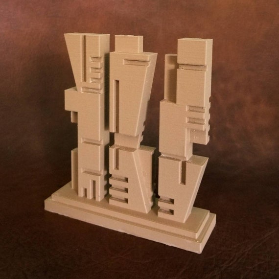 Wood Filament 3d Printed Sculpture 4.25in - Etsy