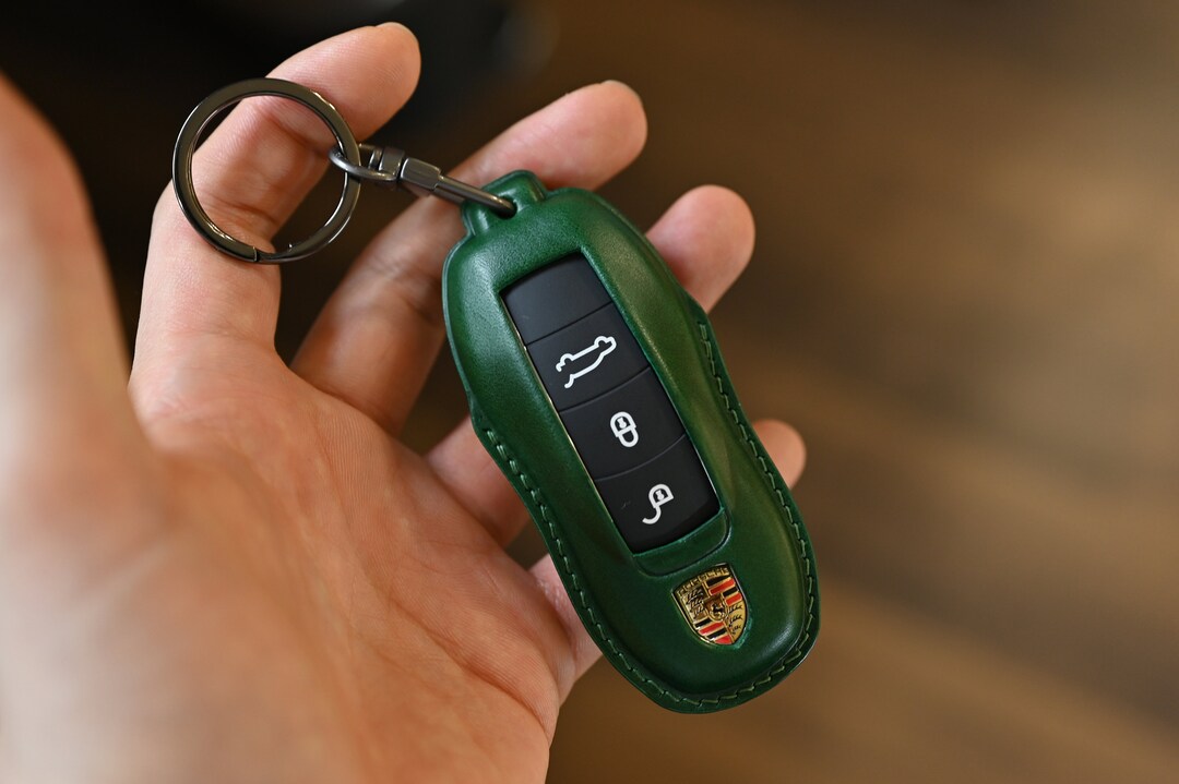 Porsche Leather Key Case New Macan & Old Cayenne 911 Panamera Smart Key ...