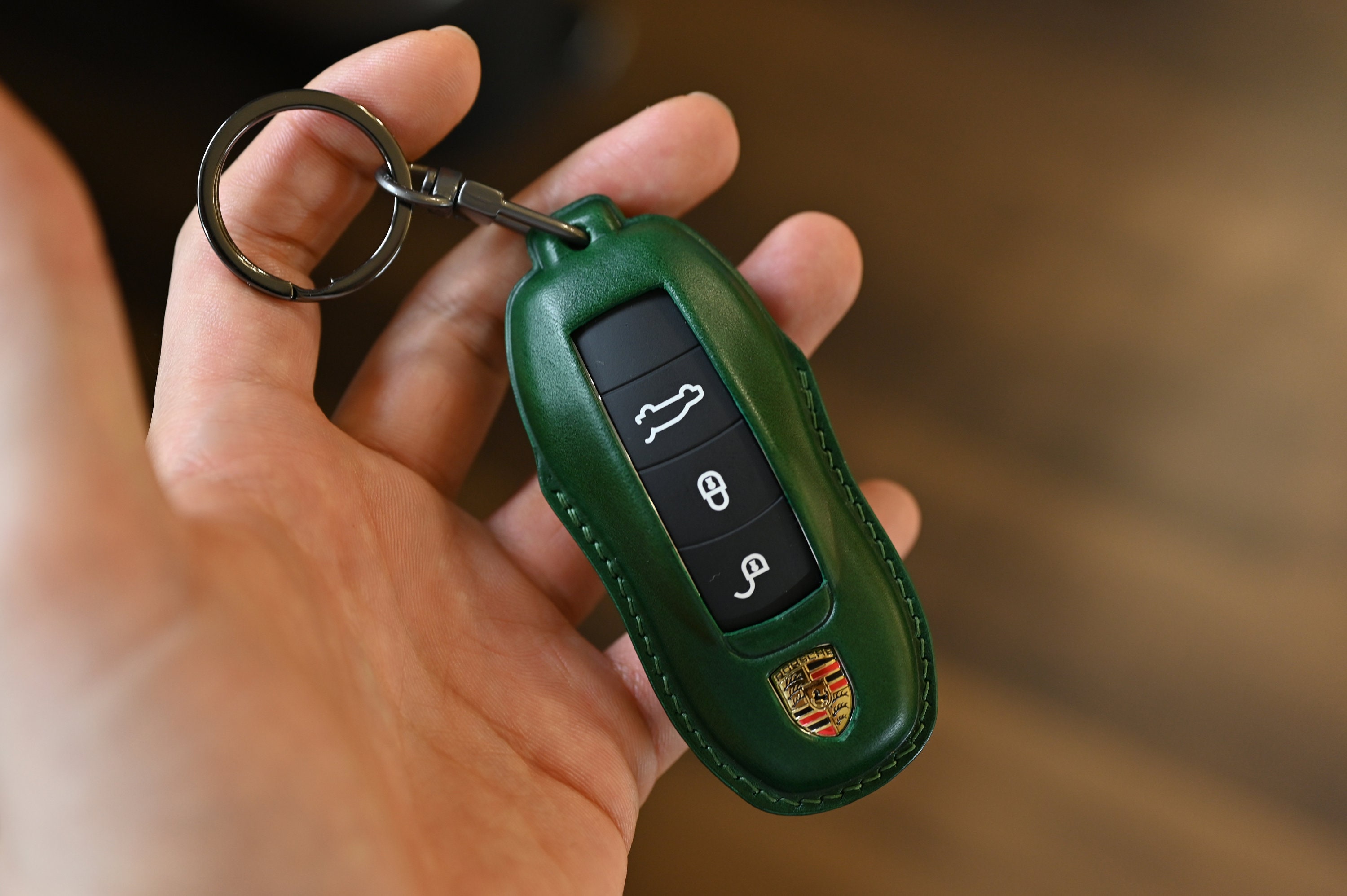 Porsche Leather Key Case Macan & Old Cayenne 911 Panamera Smart Key - Etsy