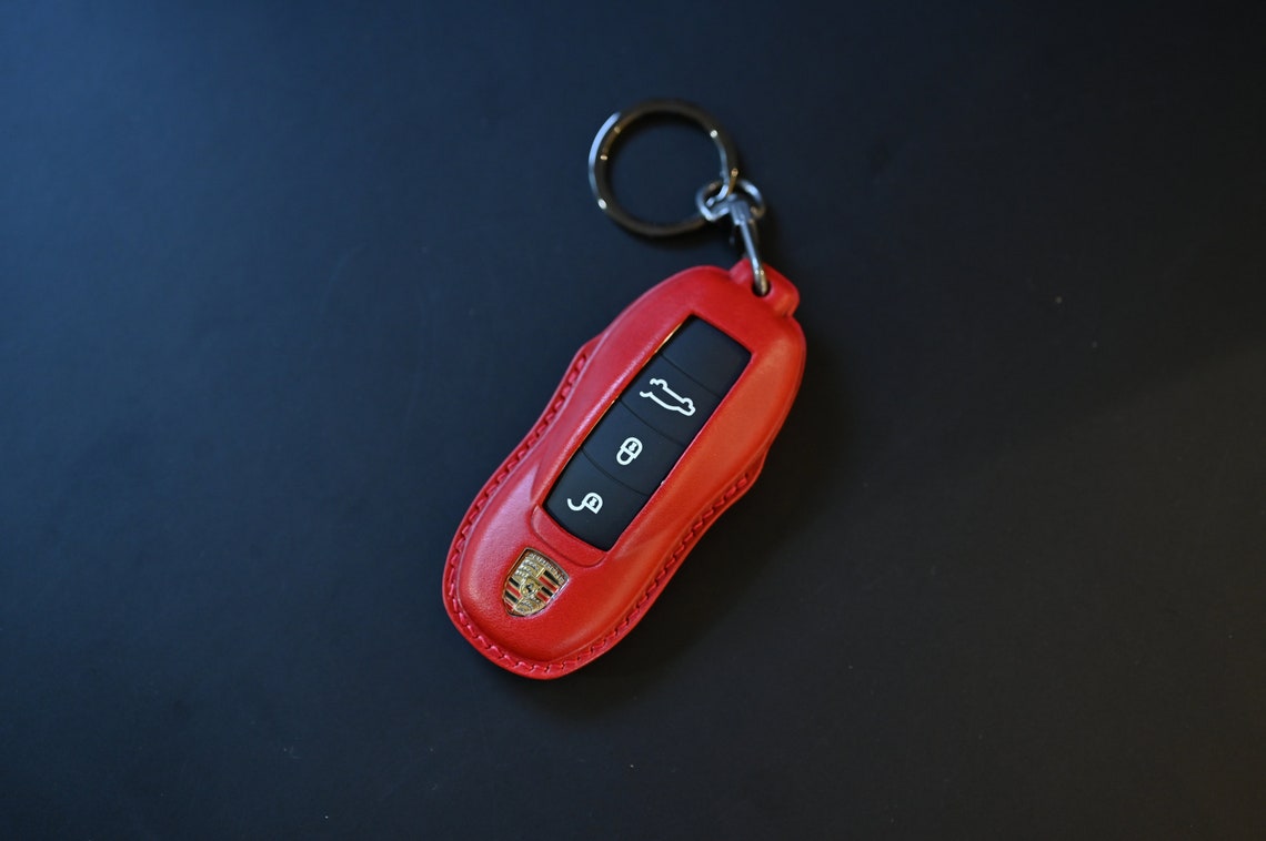 Porsche Leather Key Case Macan & Old Cayenne 911 Panamera Smart Key - Etsy