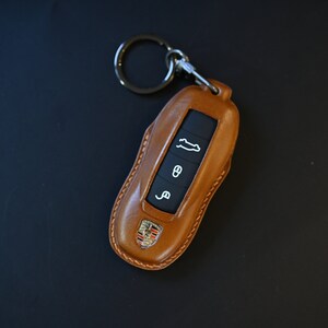 Porsche Leather Key Case Macan & Old Cayenne 911 Panamera Smart Key - Etsy
