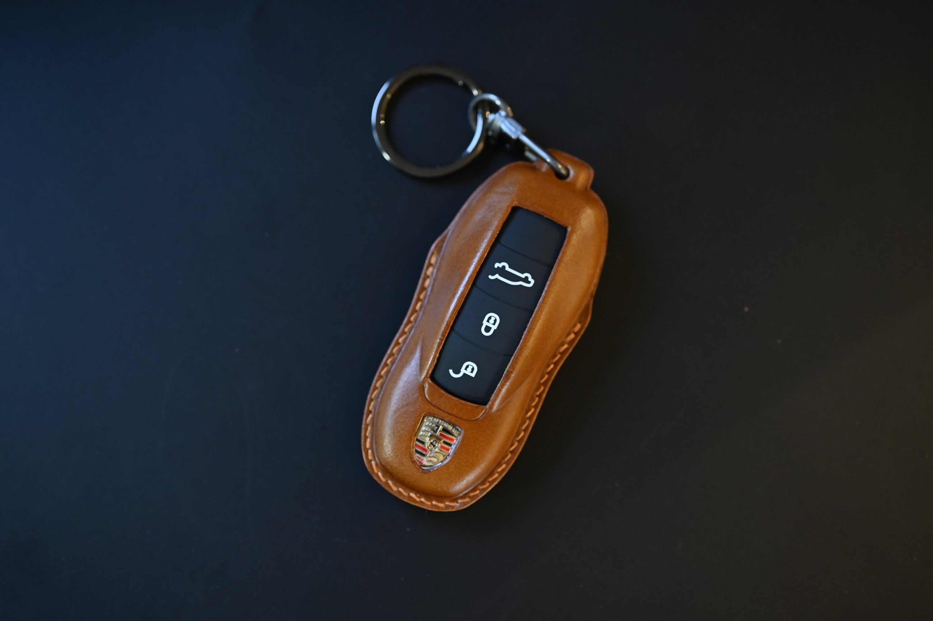 Porsche Leather Key Case New Macan & Old Cayenne 911 Panamera Taycan ...