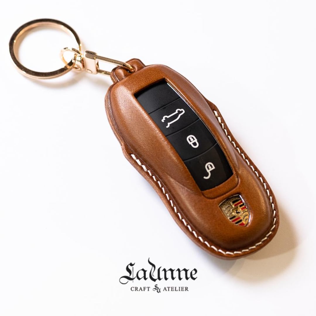 Porsche Leather Key Case Macan & Old Cayenne 911 Panamera Smart Key - Etsy