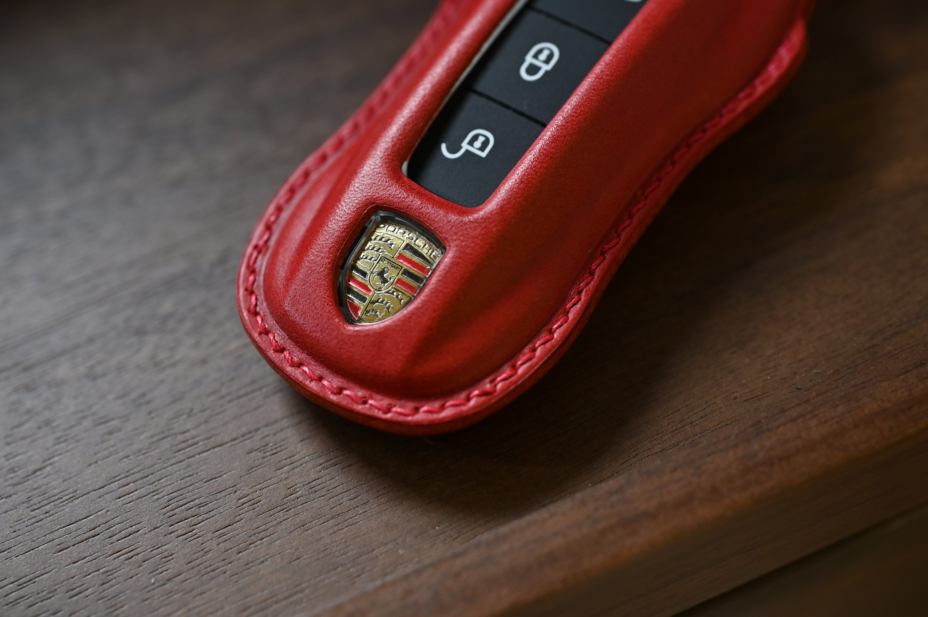 Porsche Leather Key Case Cayenne 911 Macan Panamera Taycan Smart Key - Etsy