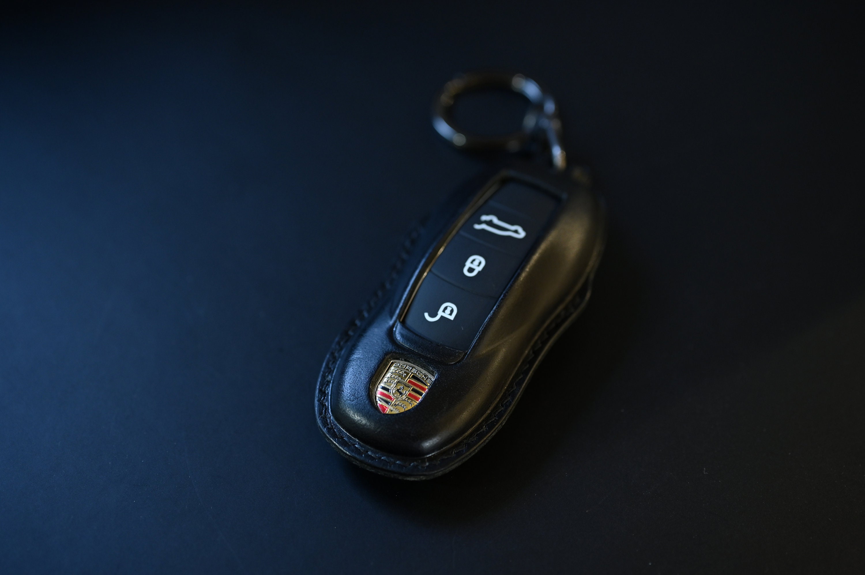 Porsche Leather Key Case New Macan & Old Cayenne 911 Panamera Taycan ...