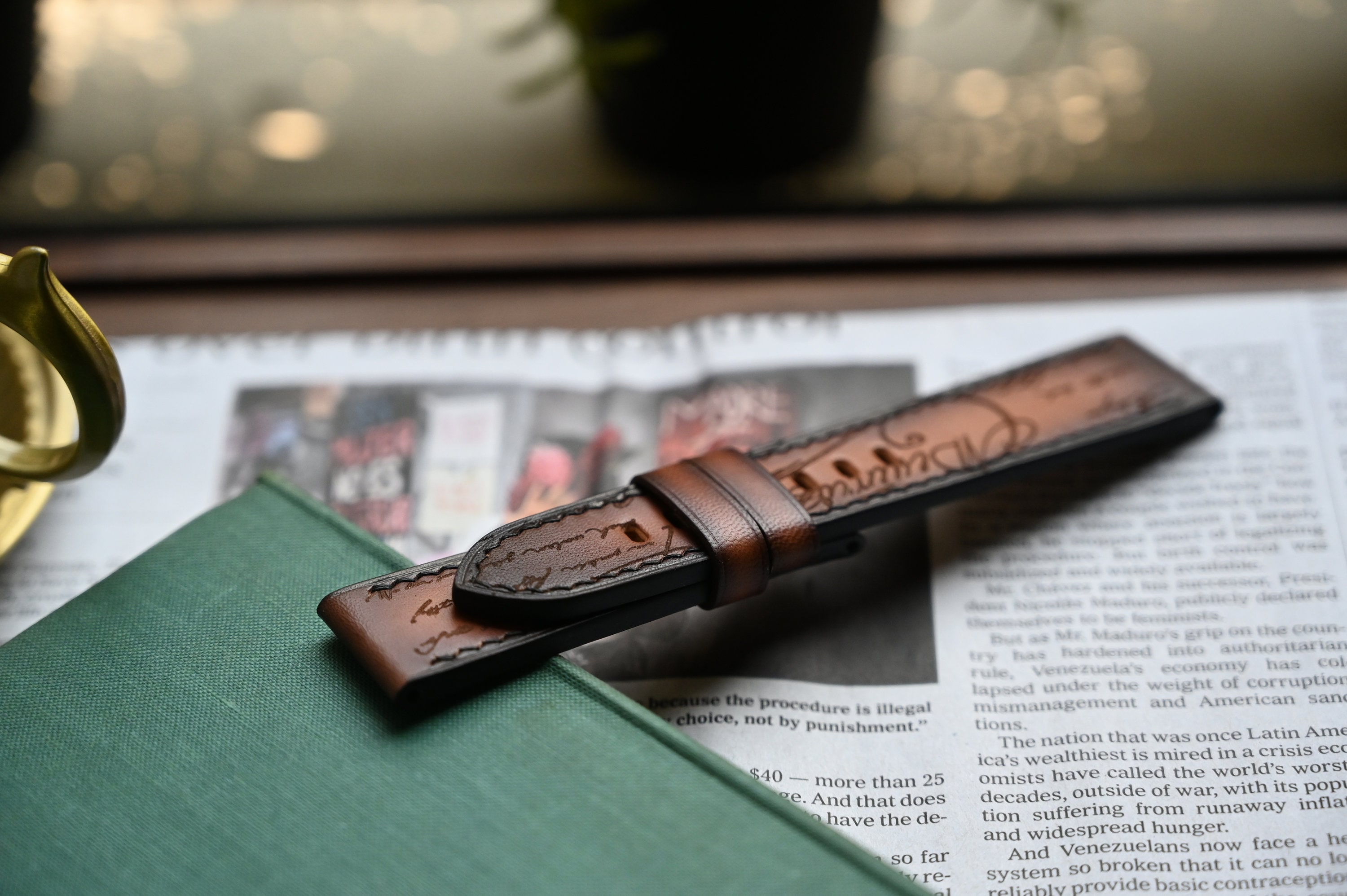 Buttero Patina Watch Strap, 20mm , 22mm. 24mm 26mm Watch Band / Brown ...