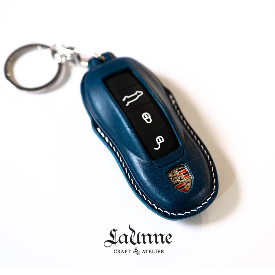 Porsche Leather Key Case New Macan & Old Cayenne 911 Panamera Smart Key ...