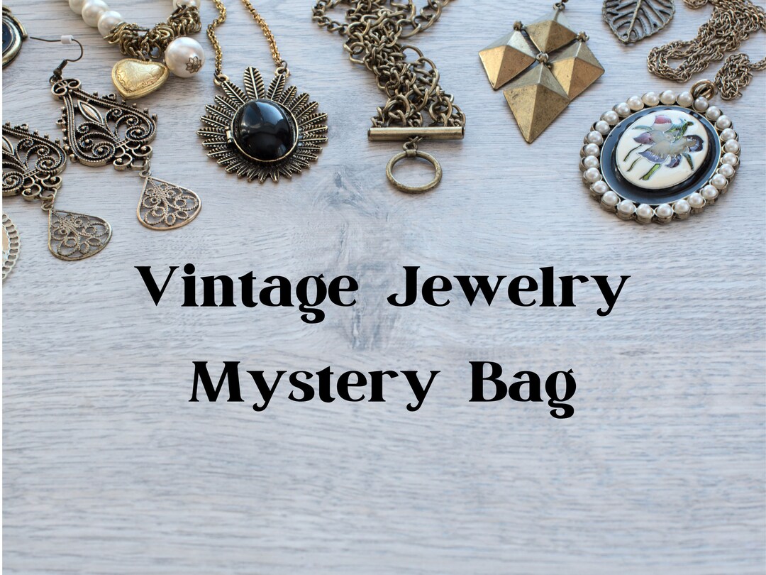 Vintage Jewelry Mystery Bag Surprise Jewelry Lot Extravaganza Estate ...