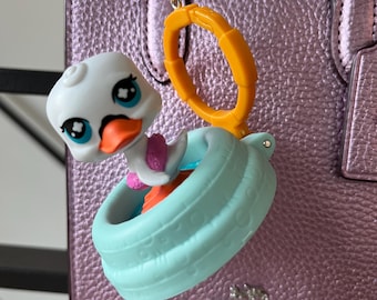Upcycled Littlest Pet Shop Purse Charm – 2008 LPS Happy Meal Toy ...