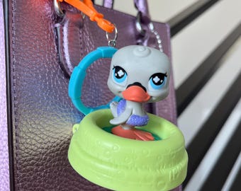 Upcycled Littlest Pet Shop Purse Charm – 2008 LPS Happy Meal Toy ...