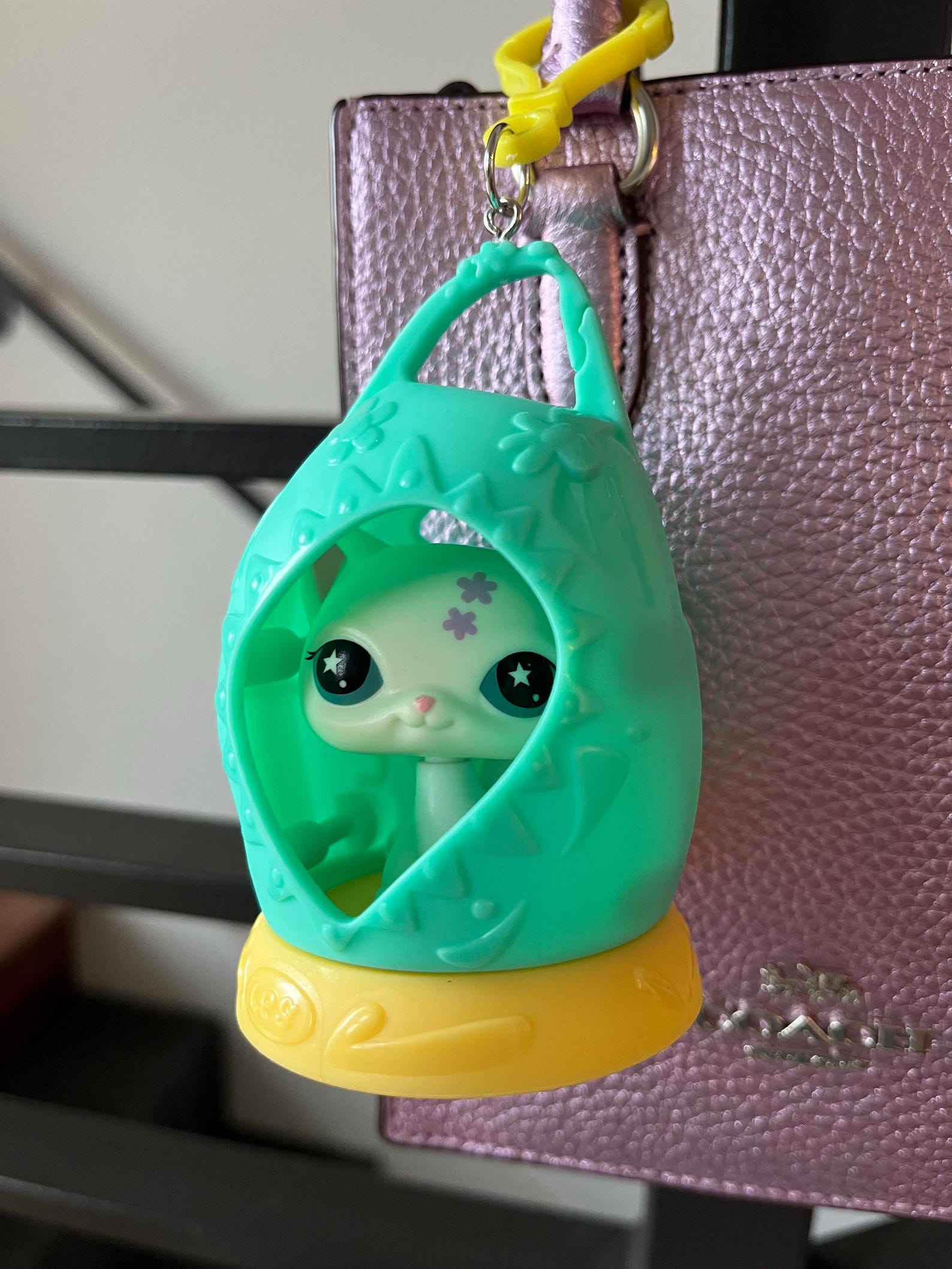 Upcycled Littlest Pet Shop Purse Charm: 2008 Happy Meal Cat Toy - Etsy