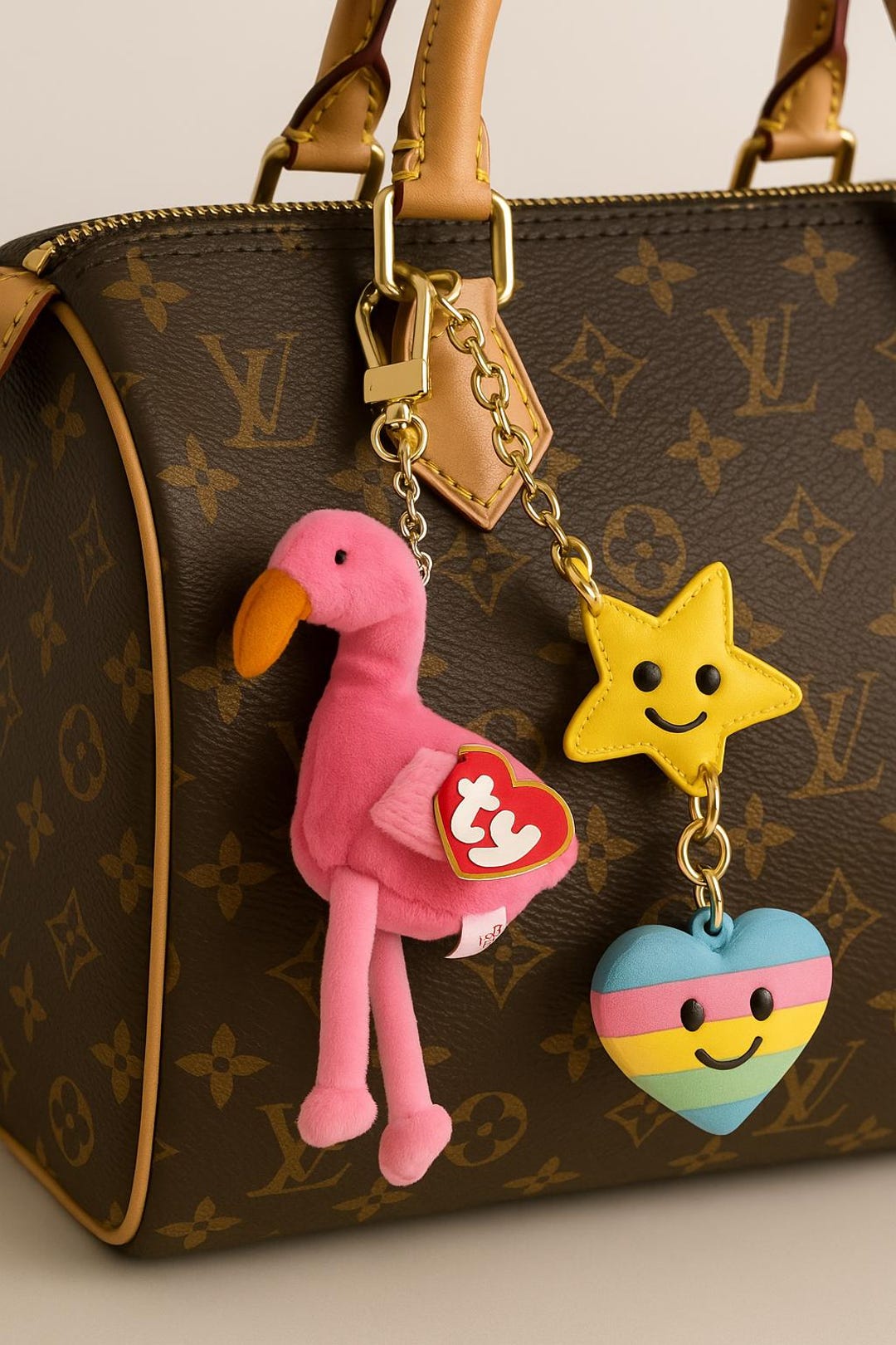 Ty Beanie Baby Flamingo Keychain | 90s Mcdonald’s Happy Meal ...
