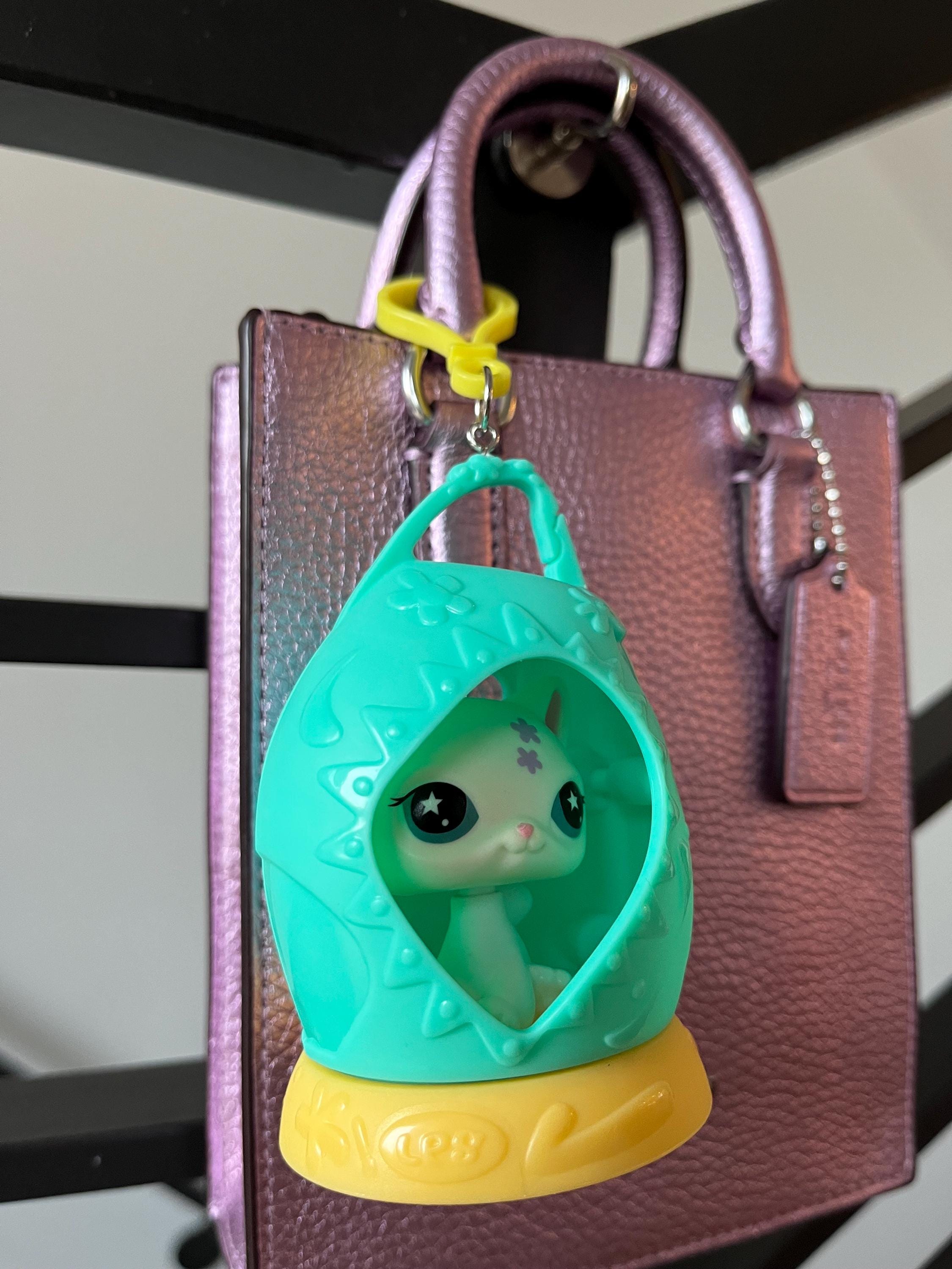 Littlest Pet Shop Purse Charm – Upcycled 2008 LPS Happy Meal Toy – Cat ...