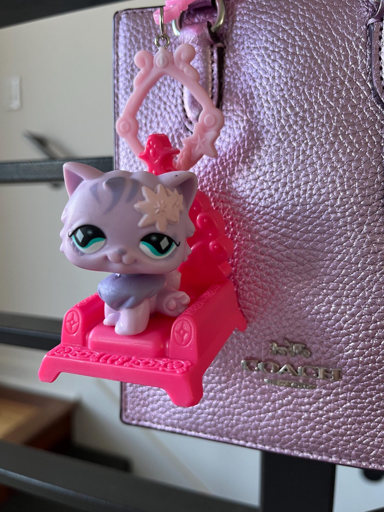 Upcycled Littlest Pet Shop Purse Charm – 2008 LPS Happy Meal Toy ...
