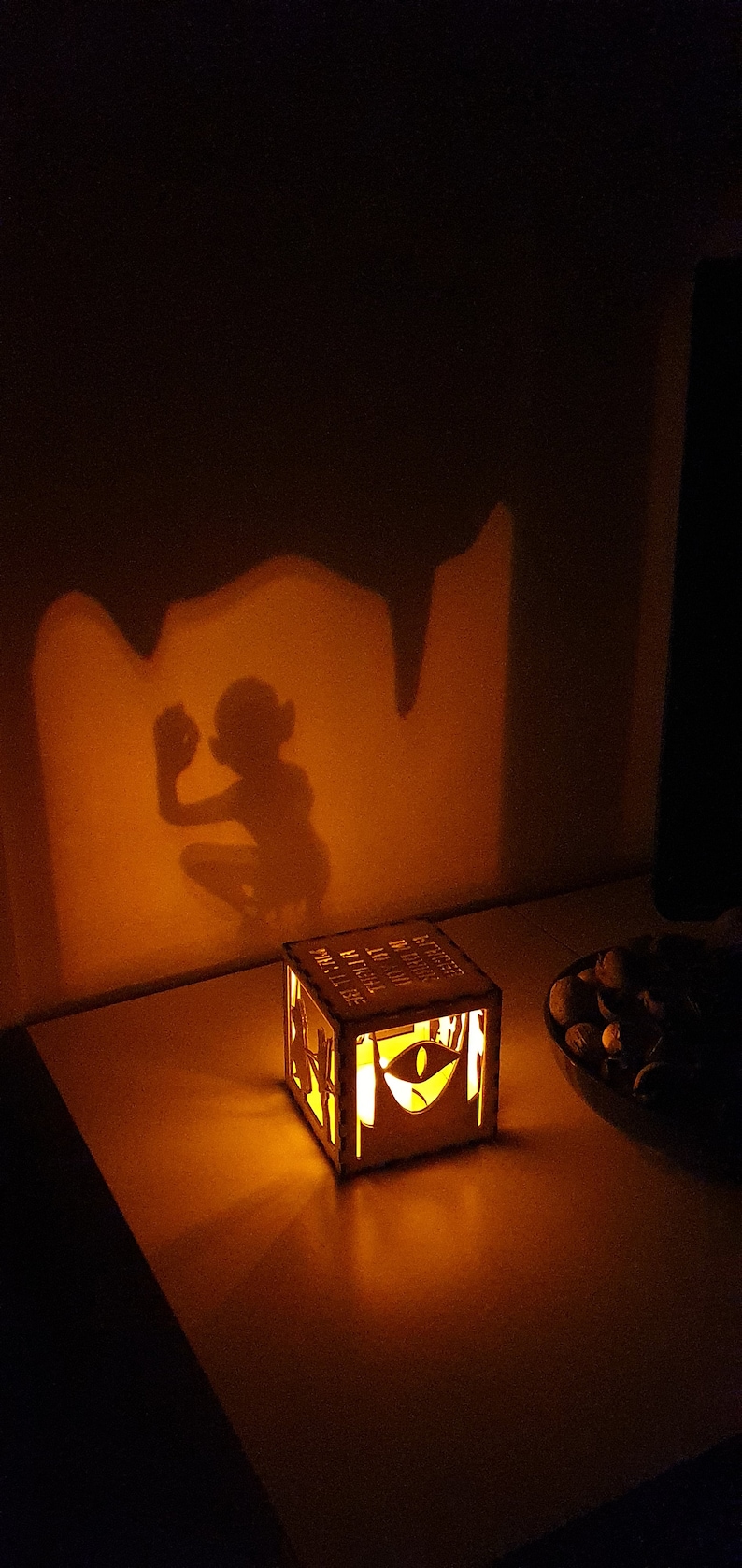 Lord of the Rings Wooden Light Box - LOTR Character Shadow Display ...