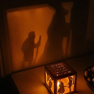 Lord of the Rings Wooden Light Box - LOTR Character Shadow Display ...
