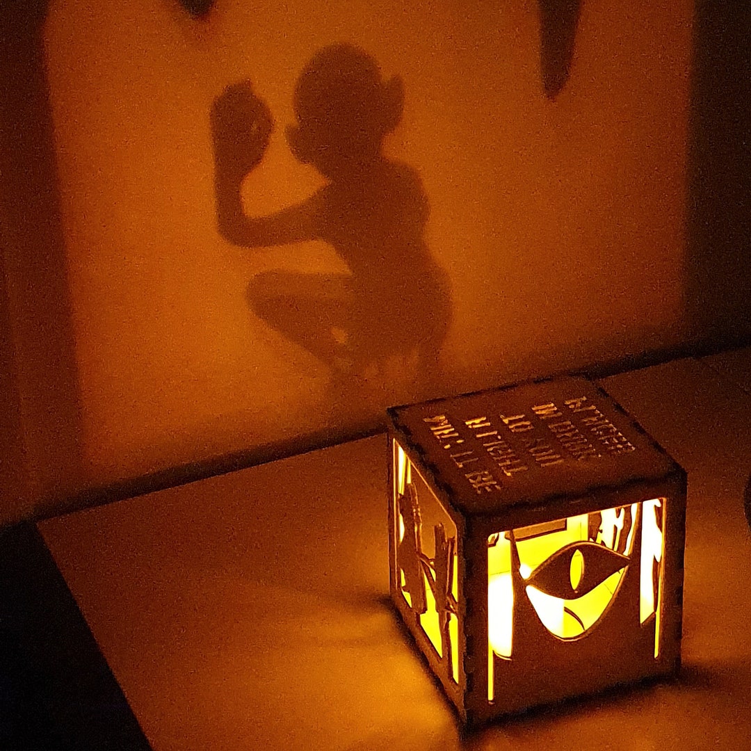 Lord of the Rings Wooden Light Box - LOTR Character Shadow Display ...