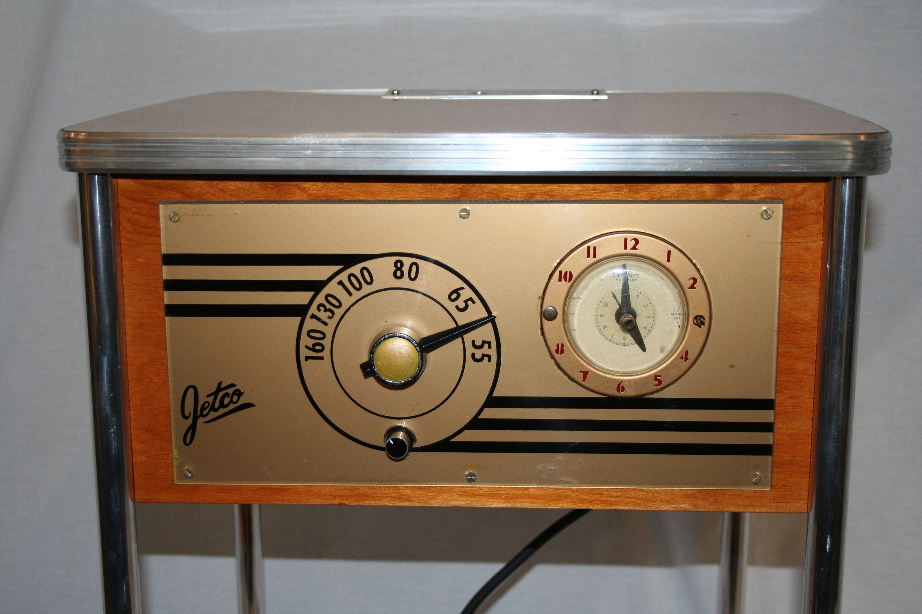 Vintage Mid Century Modern Jetco P1-12-C Coin Op Hotel Table Operated ...