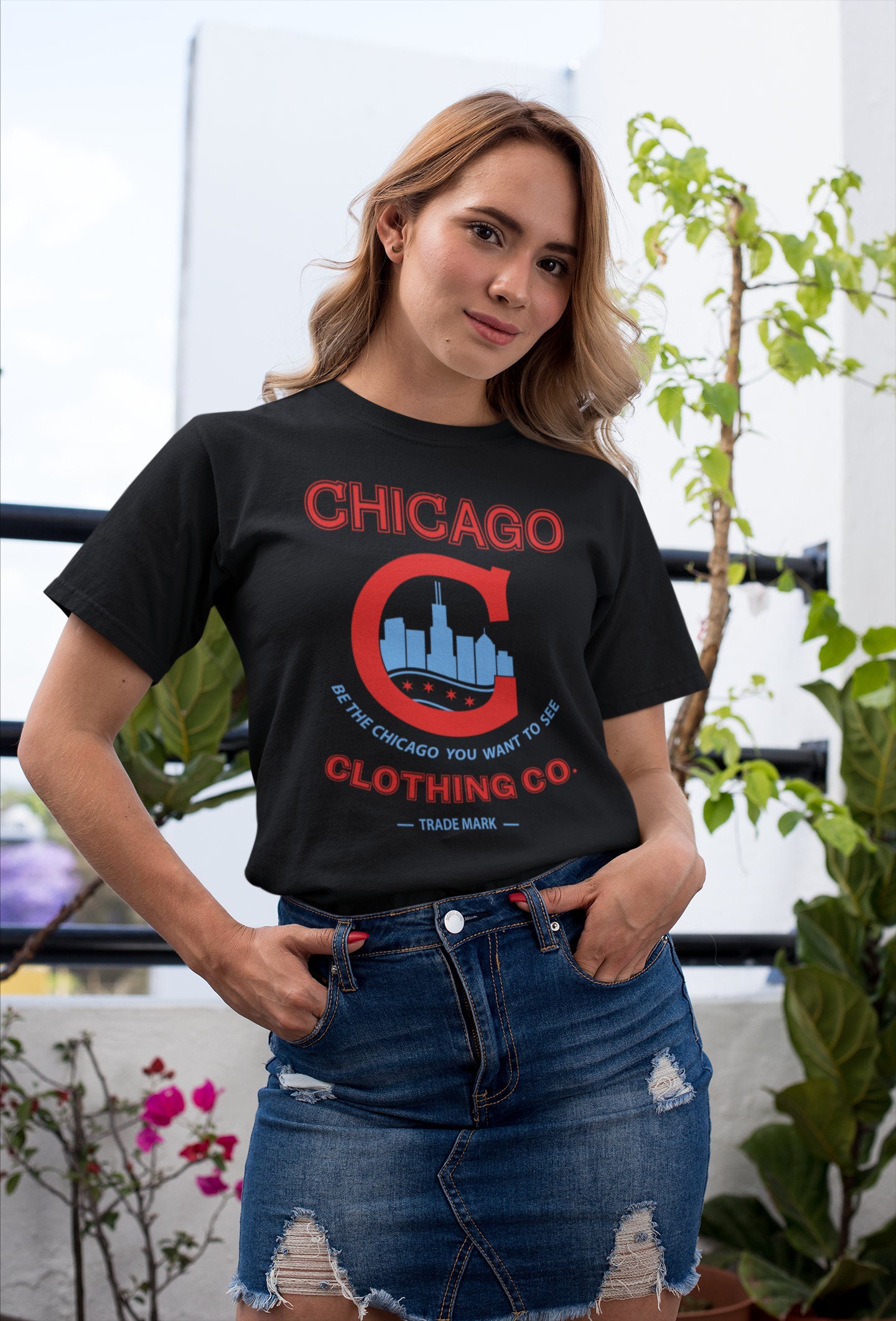 Chicago Classic Signature T-shirt, Chicago Shirt, Chicago Skyline ...