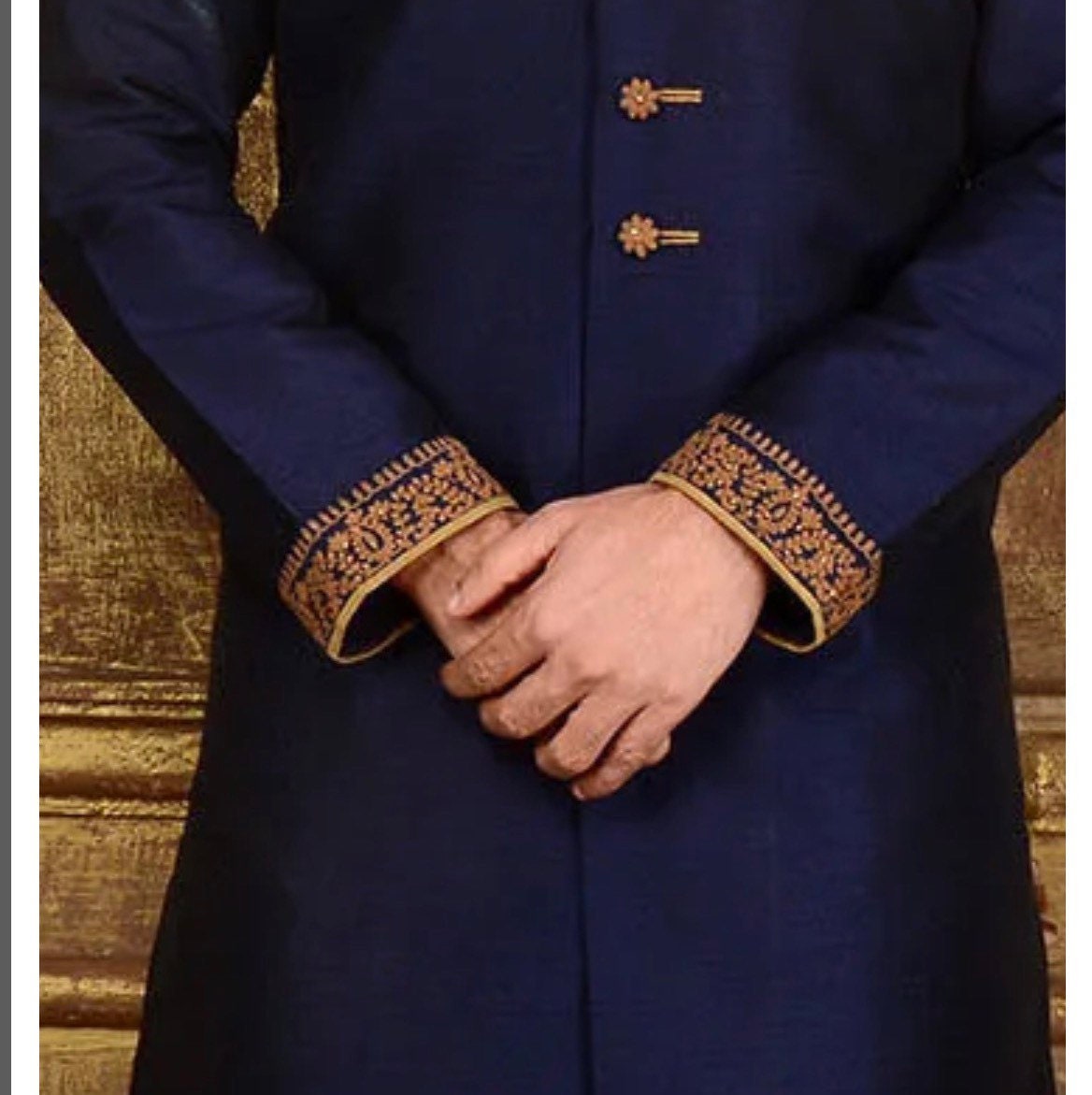 Sherwani for Wedding blue Sherwani Ethnic Look for Men - Etsy