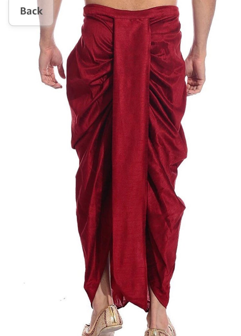 Dhoti Silk Material Dhoti Party Wear Dhoti Stretchable - Etsy