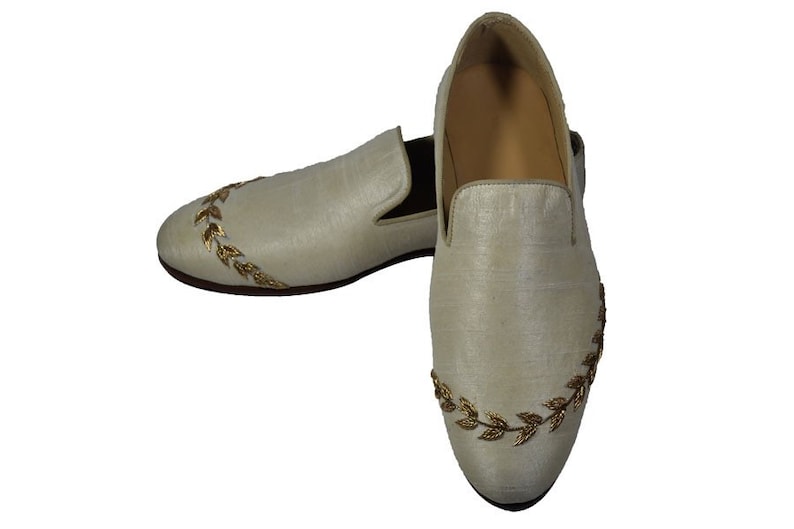 Mens Handmade Juties Beige Colour Handmade Ethnic Mens - Etsy
