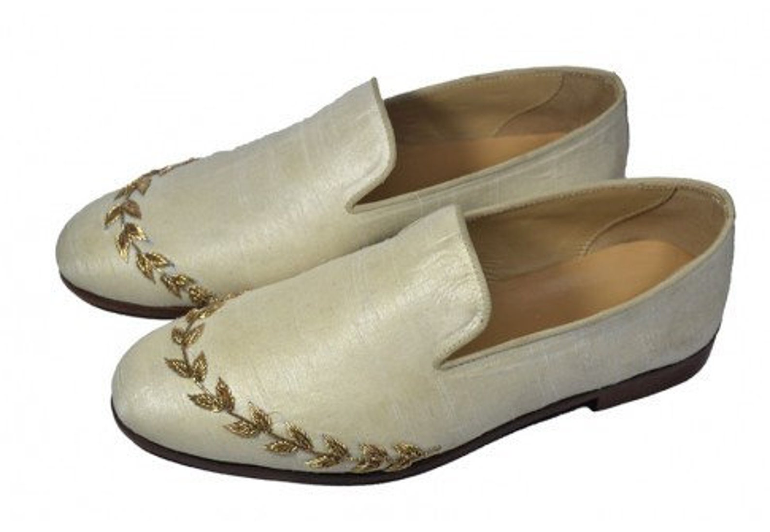 Mens Handmade Juties Beige Colour Handmade Ethnic Mens - Etsy