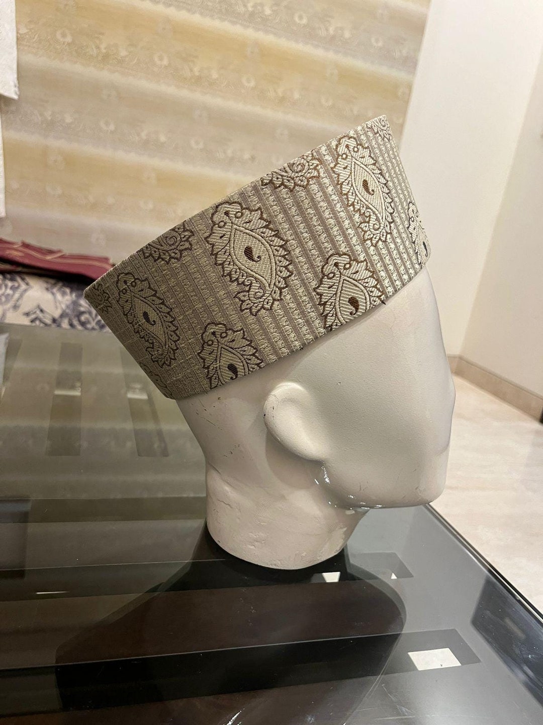 Black Print Velvet Cap, Velvet Print Cap, Igbo Cap, Traditional Hat ...