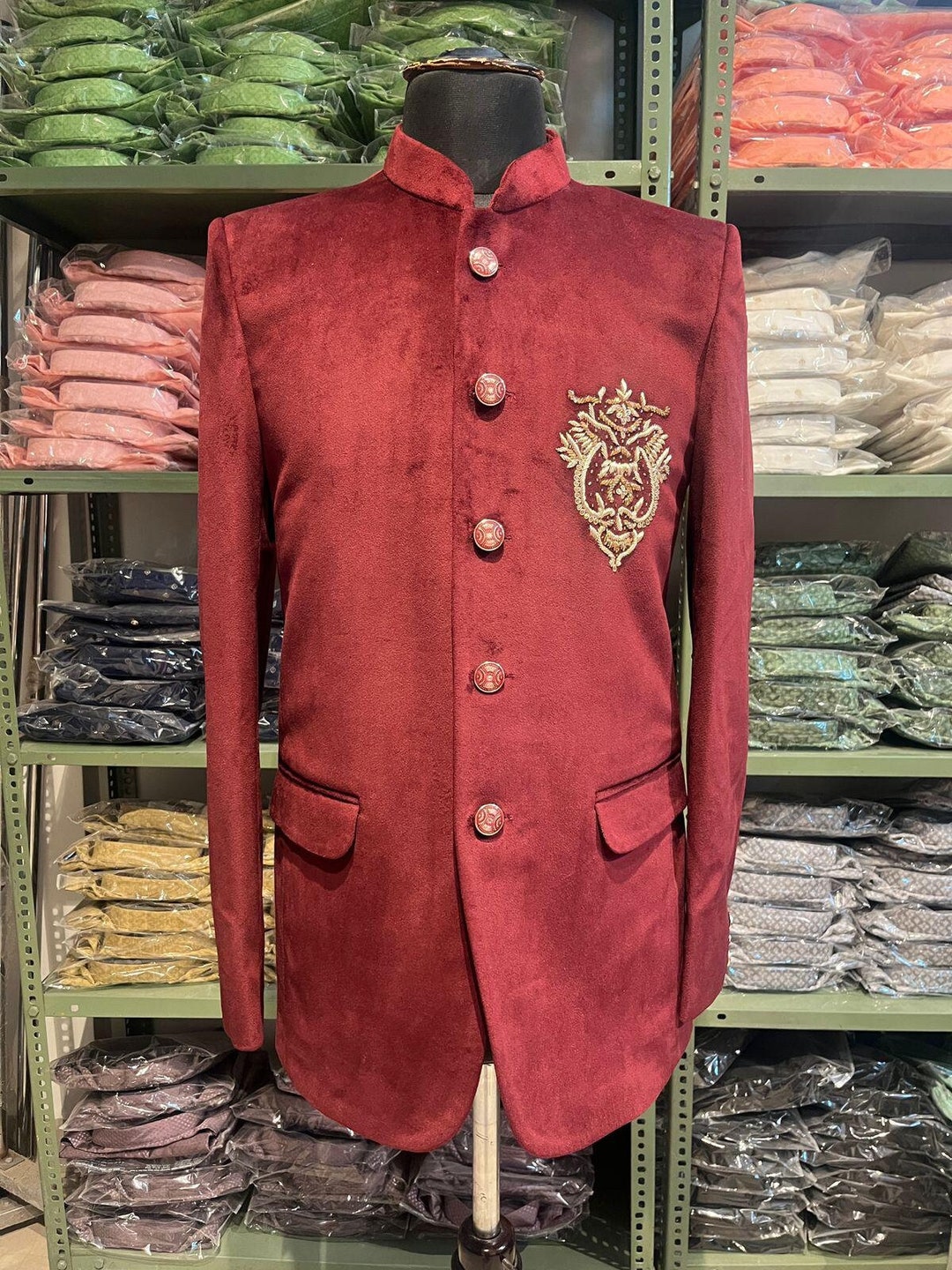 Jodhpuri Bandgala Suits for Men | Wedding Suits | Seude Fabric Nehru ...