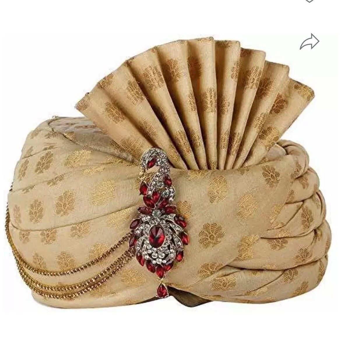 Men Beige Safa/turban/pagdi for Men Dulha Marriage Pagdi for - Etsy